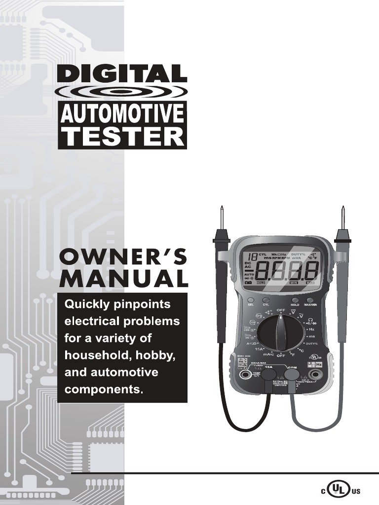 Manual Tester Inova - 3340a | PDF | Power Supply | Ignition System