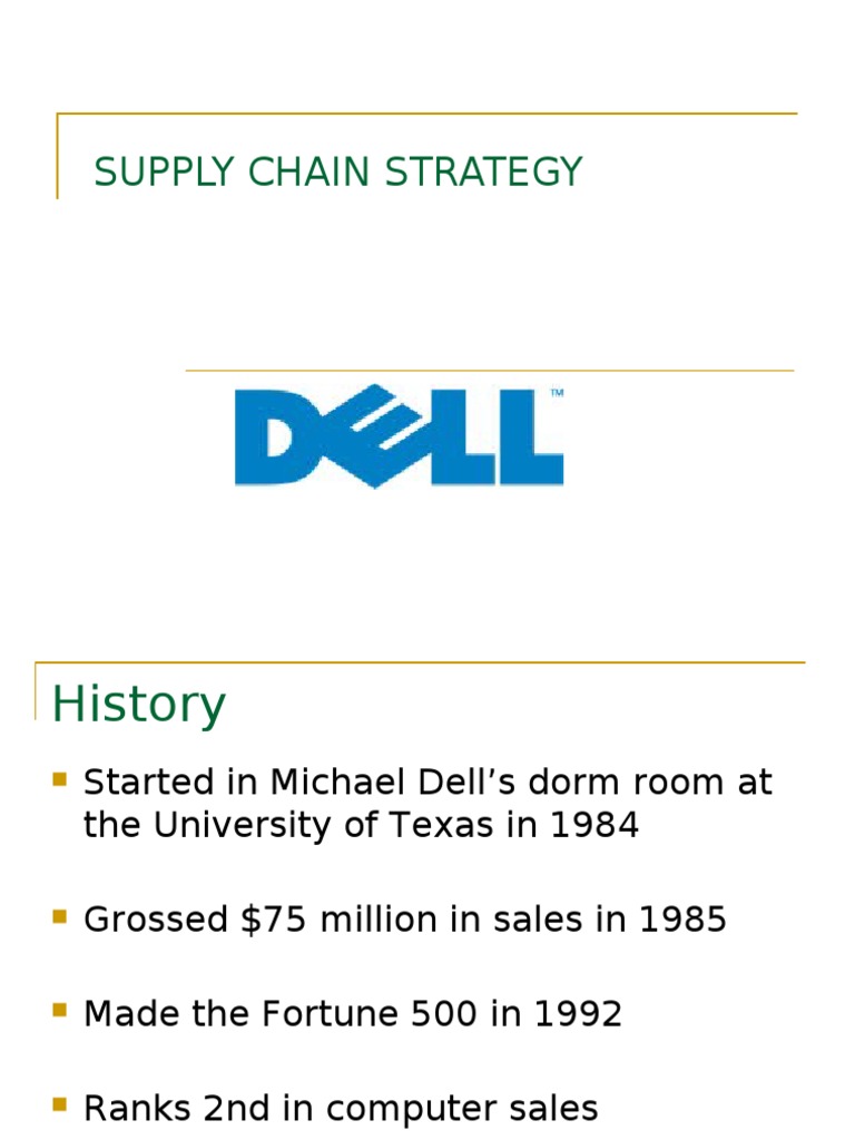 Dell SCM | PDF | Dell | Supply Chain