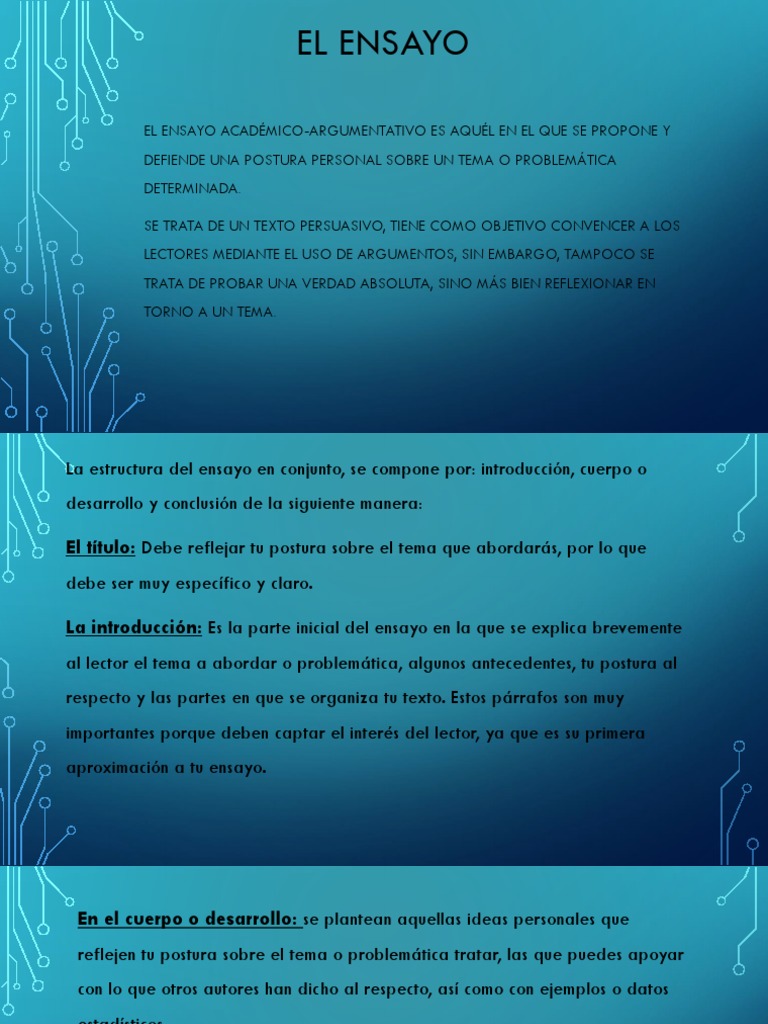 Estructura del Ensayo Académico | PDF | Ensayos | Los símbolos