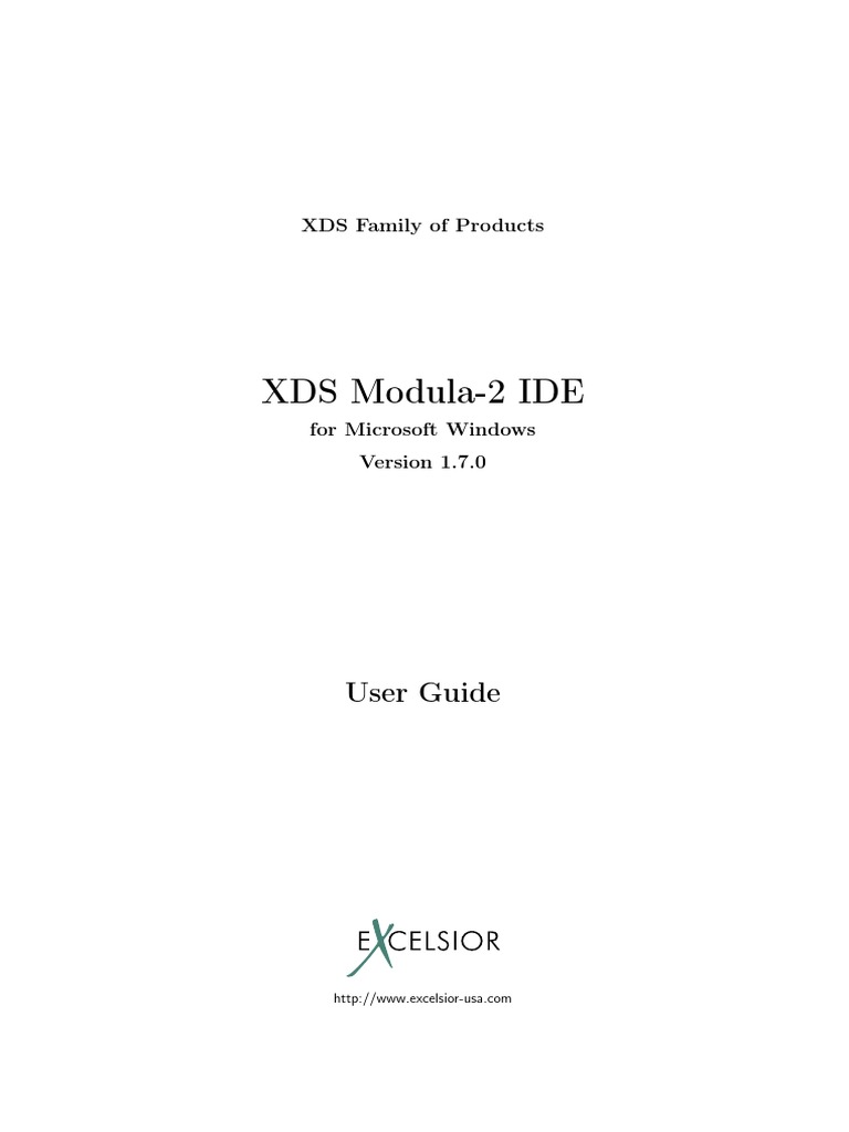 XDS - Modula 2.IDE - User.guide - en | PDF | Keyboard Shortcut ...