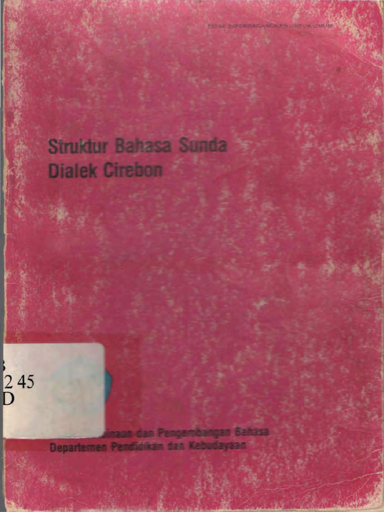 Struktur Bahasa Sunda Dialek Cirebon 166 | PDF