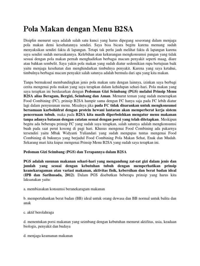 Panduan Praktis Menu B2SA | PDF