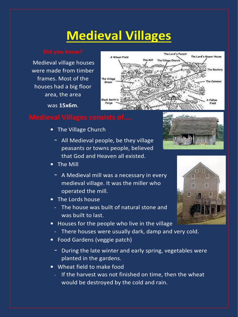 Medieval Villages Consists of | PDF
