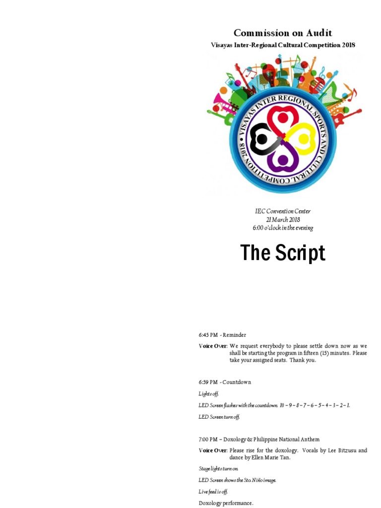 Script 2 | PDF | Cebu | Conducting