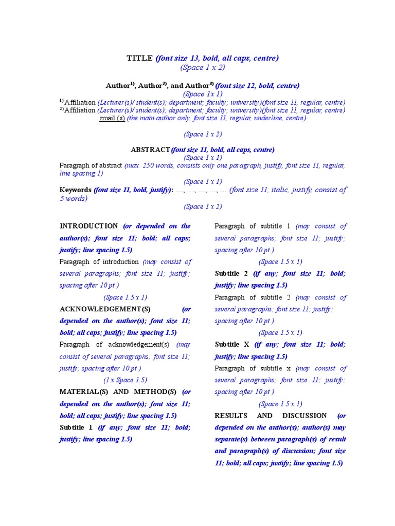 Journal Template | PDF | Typefaces | Text