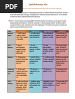 Portfolio Assessment Rubric | PDF | Rubric (Academic) | Graphics