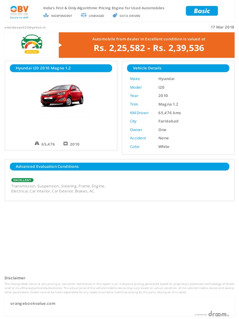 Algorithmic Pricing for Used Cars in India | PDF | Motor Vehicle ...
