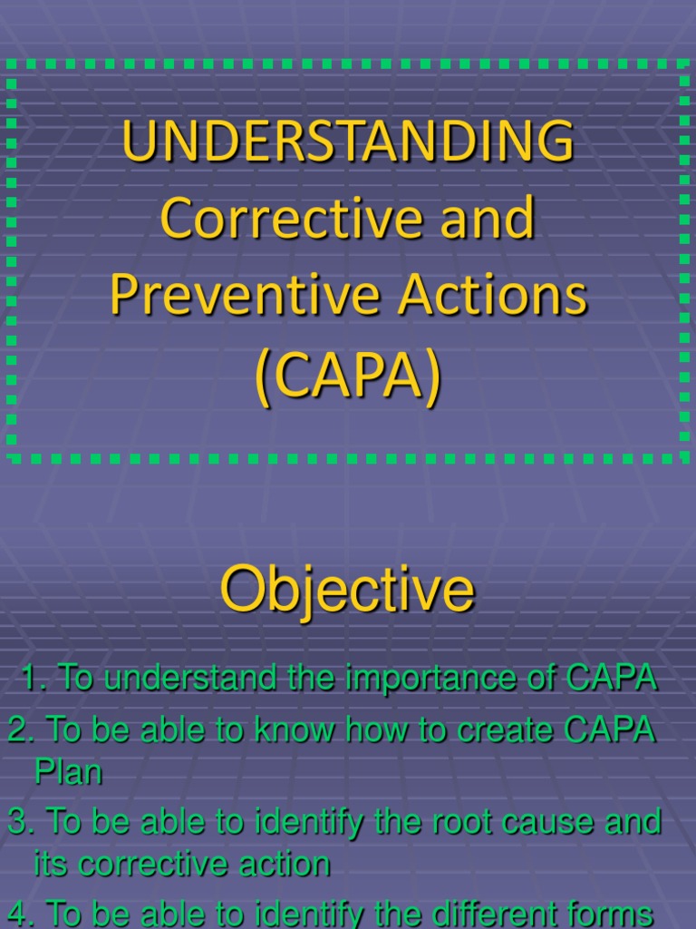 CAPA: Corrective & Preventive Actions Guide | PDF | Change Management ...