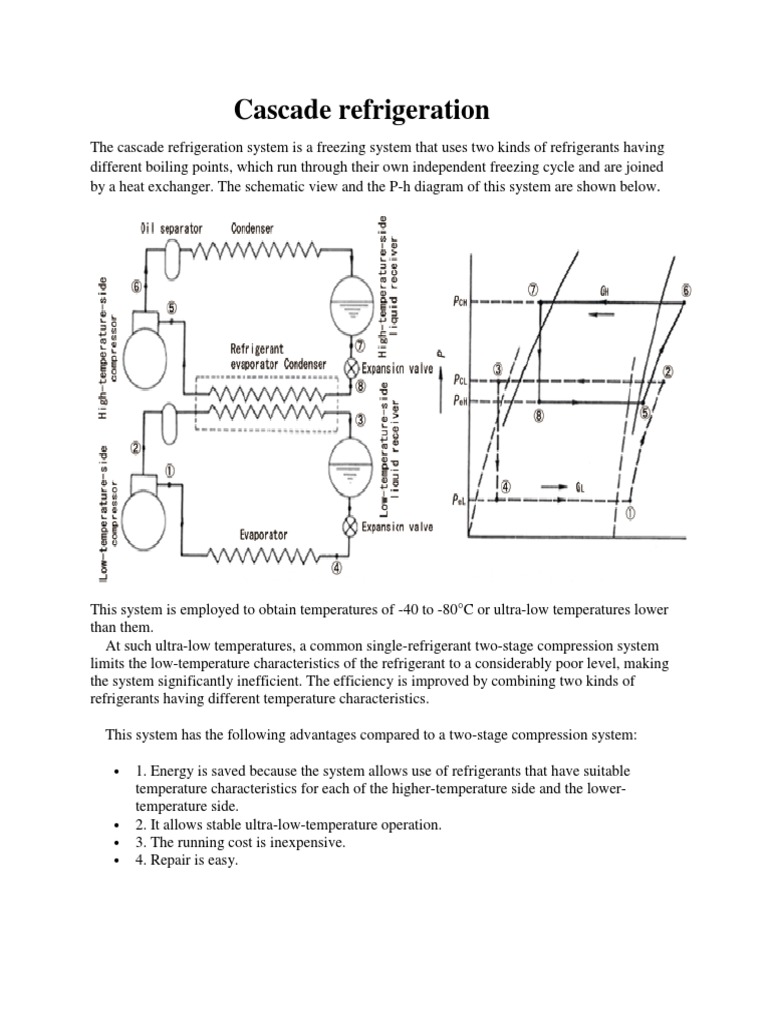 Cascade Refrigeration | Download Free PDF | Refrigeration | Temperature