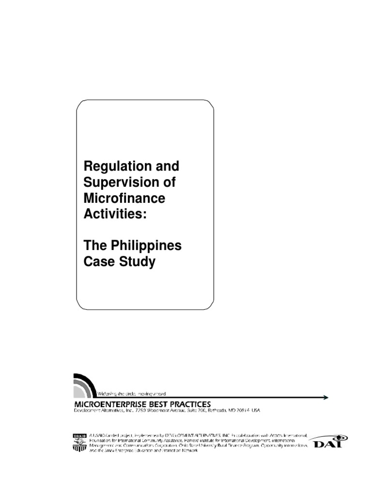 Final Draft Philippines Case Study | PDF | Microfinance | Savings And ...