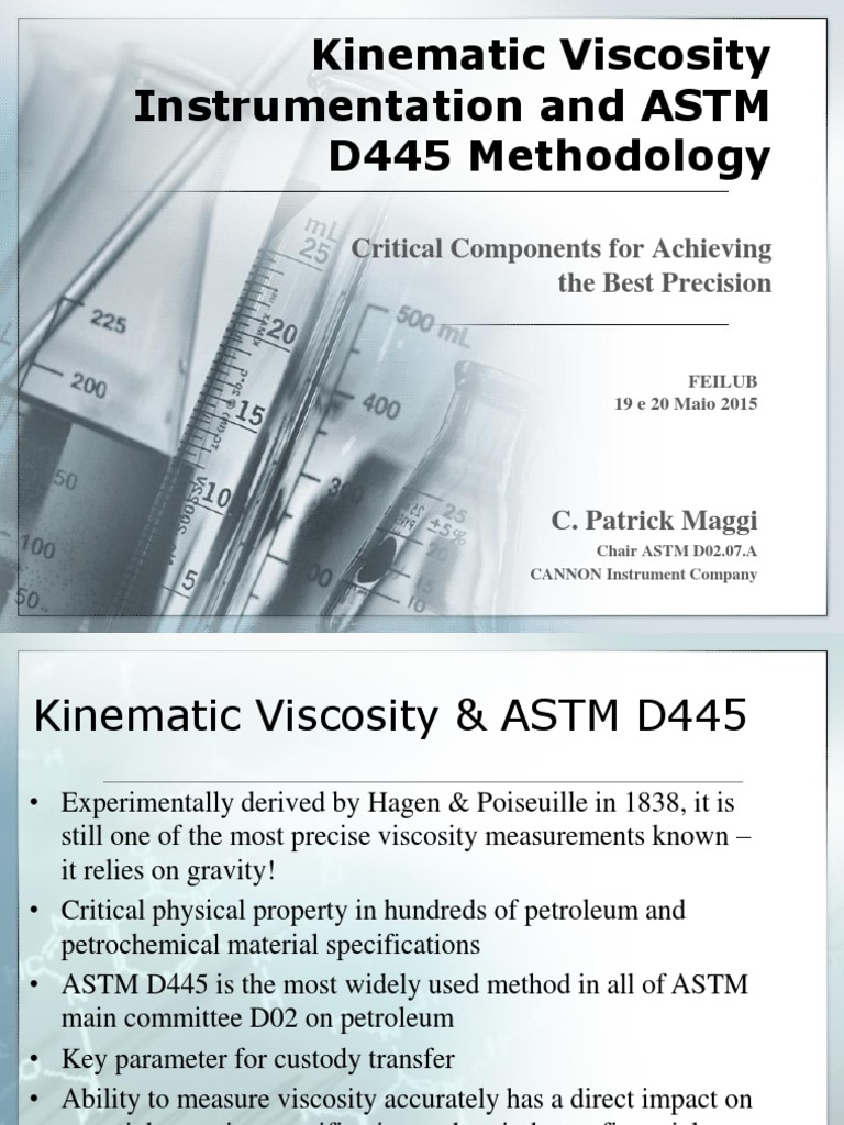 LACTEA DR - Patrick Maggi Kinematic Viscosity Instrumentation and ASTM ...