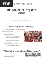 Prejudice and Allport Scale - SFLB | PDF | Prejudices | Genocides