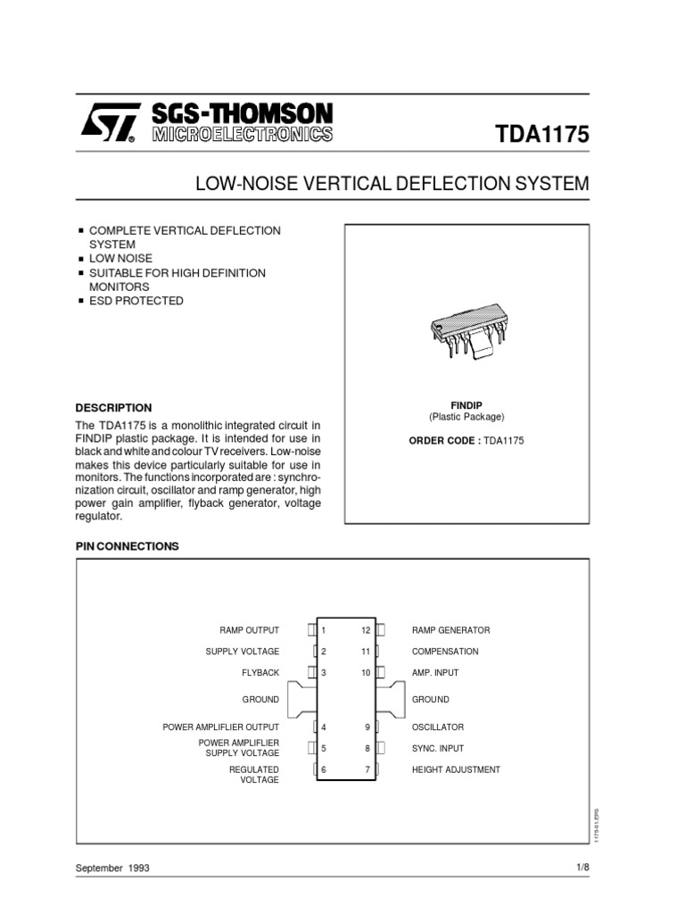 Tda 1175 | PDF | Amplifier | Printed Circuit Board