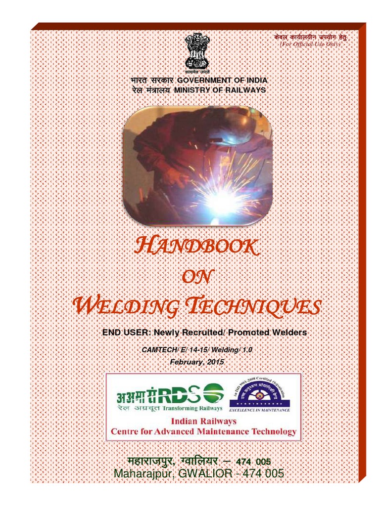 Handbook On Welding Techniques | PDF | Welding | Construction
