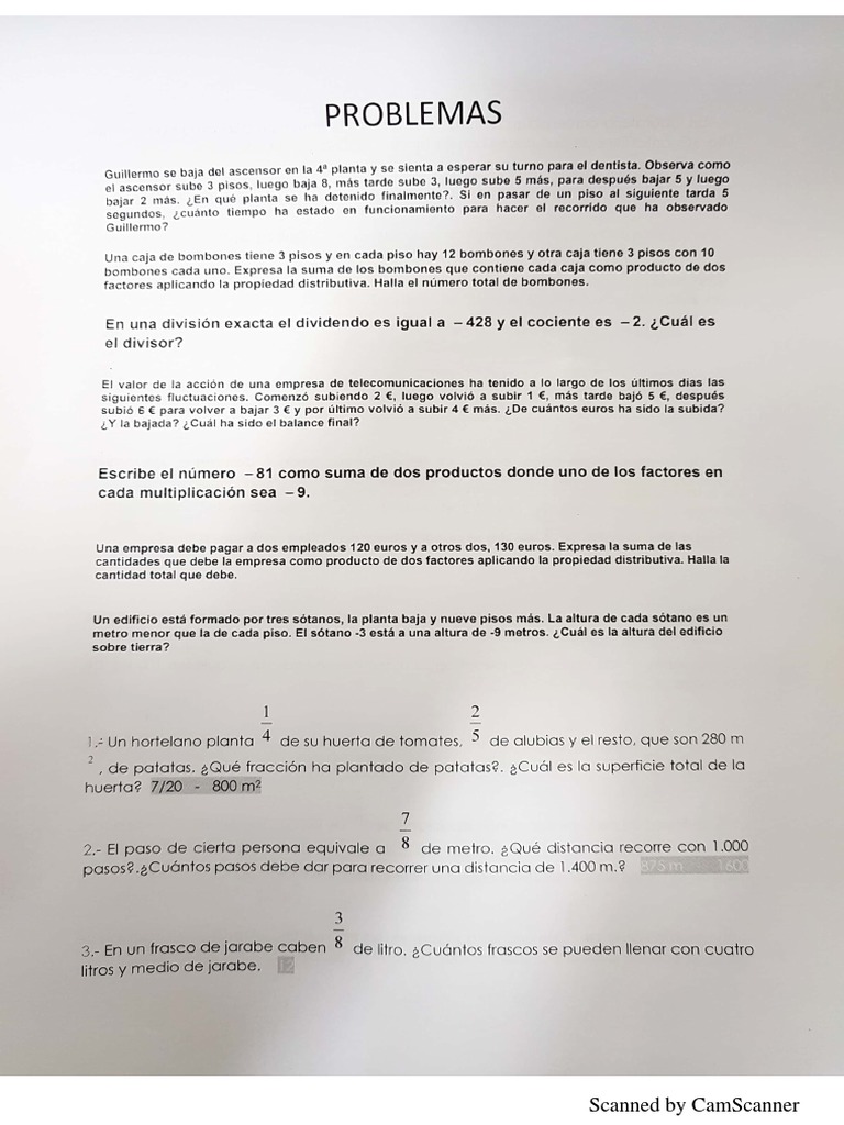Problemas Matematicas | PDF