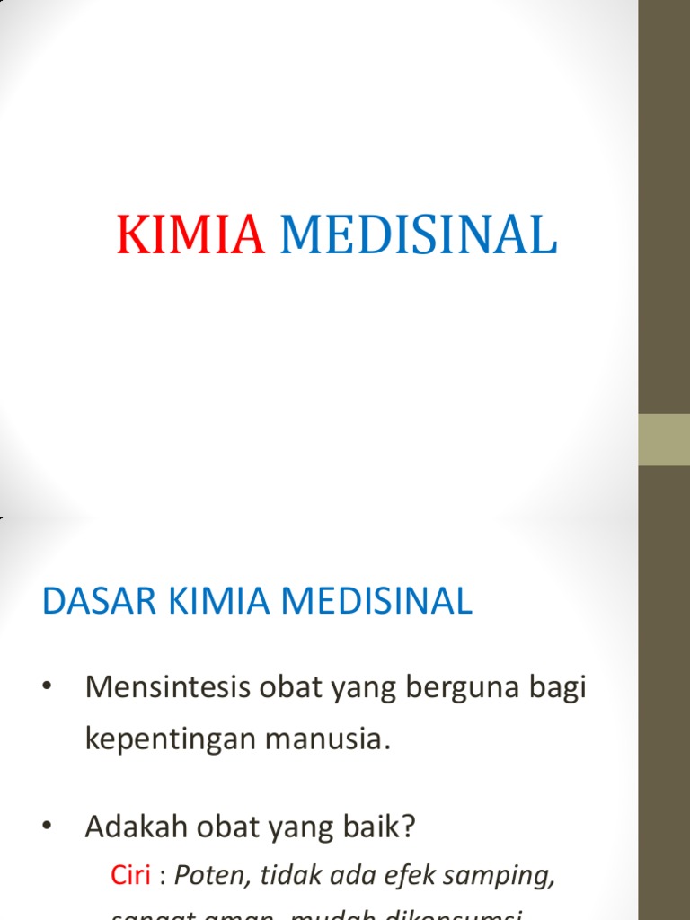 1686 - Kimia Medisinal 1 | PDF