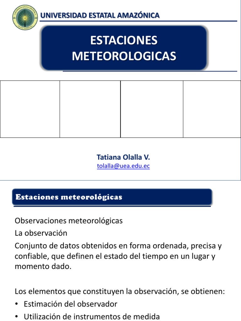 Estacion Meteorologica | Meteorología | Precipitación