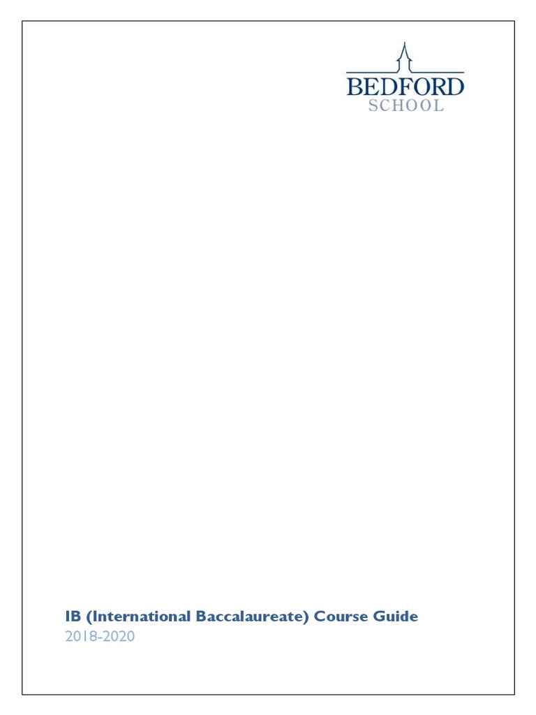 IB Options Booklet | PDF | Gce Advanced Level (United Kingdom) | Curriculum