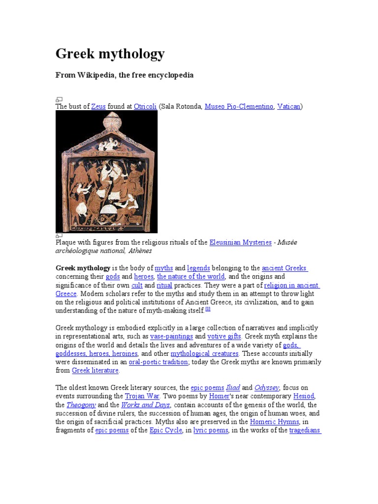 Greek Myth | PDF | Greek Mythology | Achilles