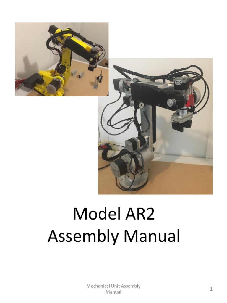 Manual - AR2 Robot Arm Assembly | PDF | Screw | Belt (Mechanical)