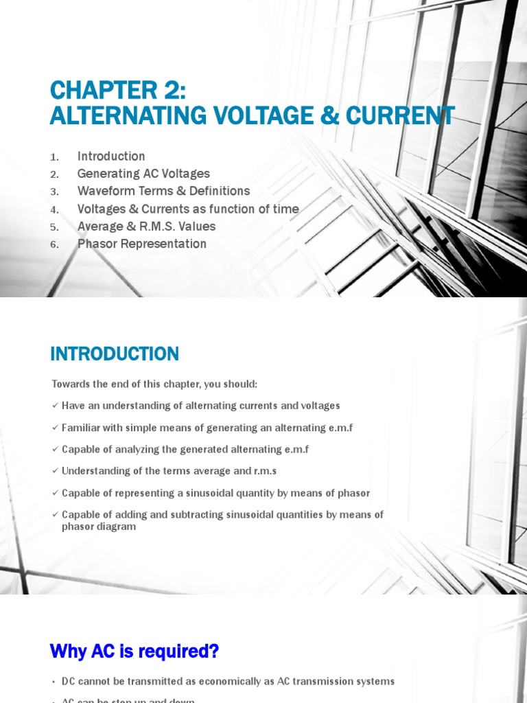 Understanding Alternating Current Basics | PDF | Root Mean Square | Alternating Current