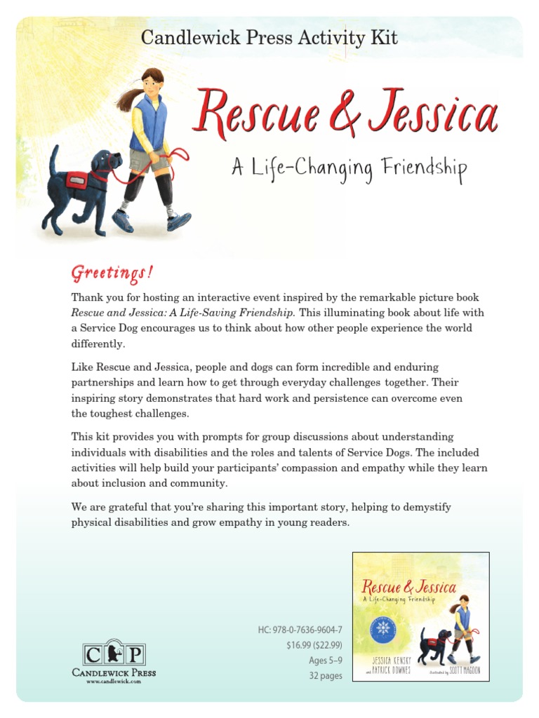 Rescue and Jessica Activity Kit | PDF | Disability | Empathy