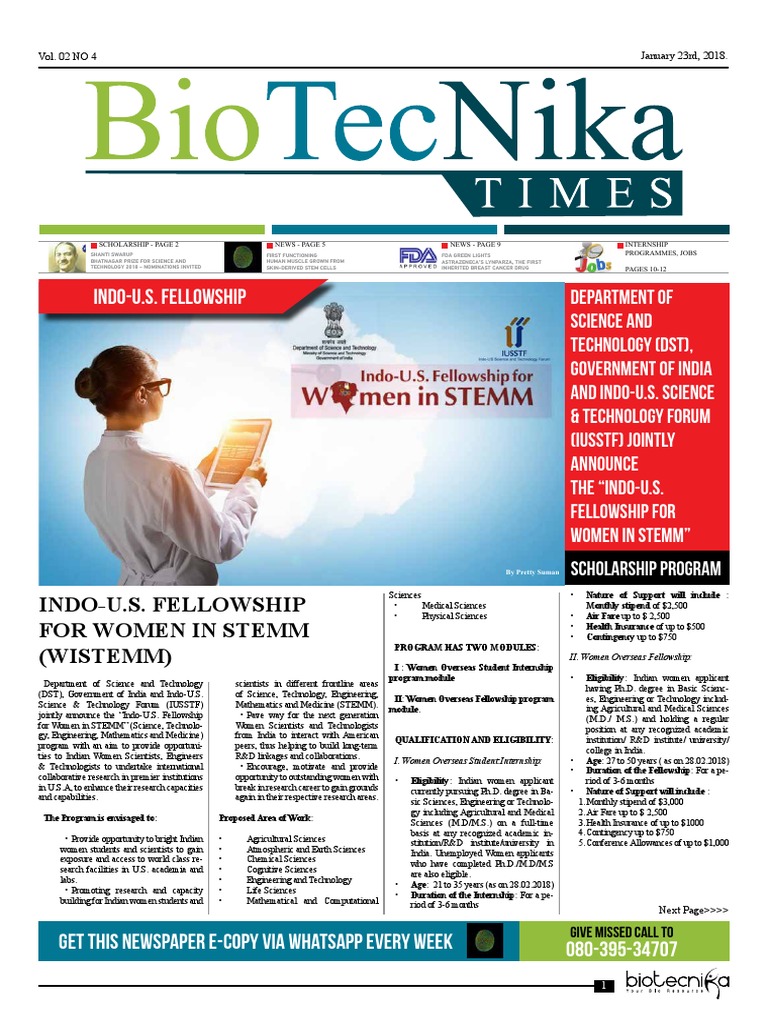 Biotecnika - Newspaper 23 January 2018 | PDF | Doctor Of Philosophy ...