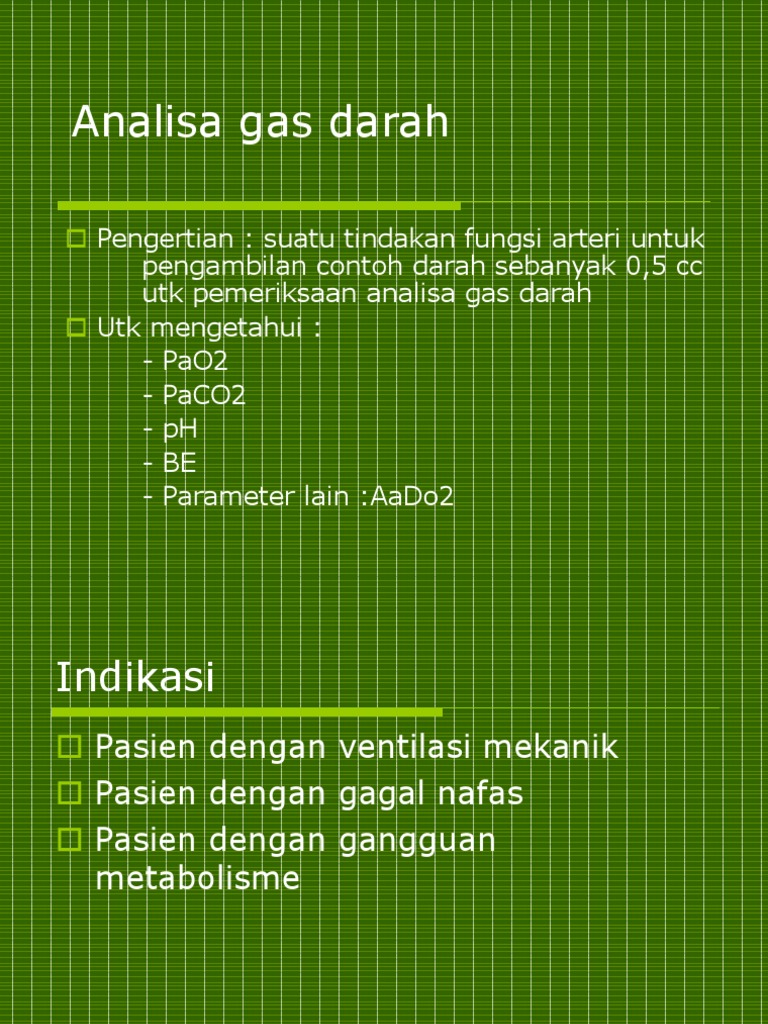 Analisa Gas Darah | PDF