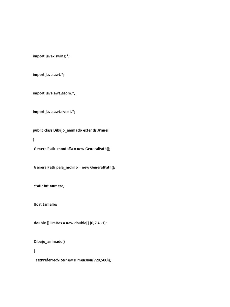 Gráficos 2d En Java Animacion Pdf Programación De Computadoras