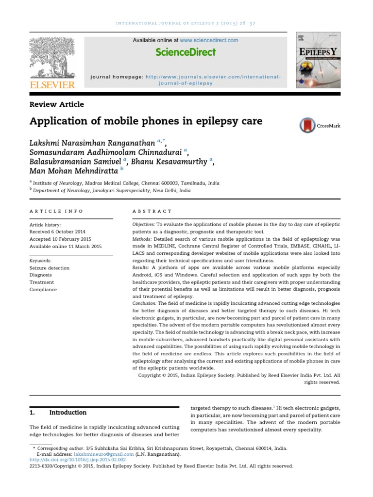 Epilepsi Jurnal Phone | PDF | Epilepsy | Electroencephalography