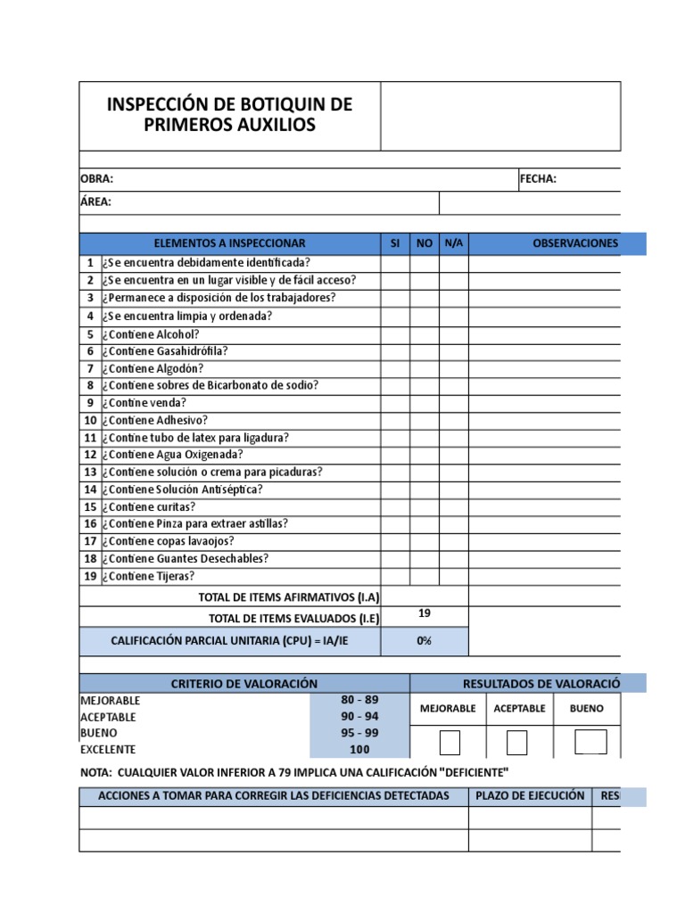 Botiquin de Primeros Auxilios | PDF