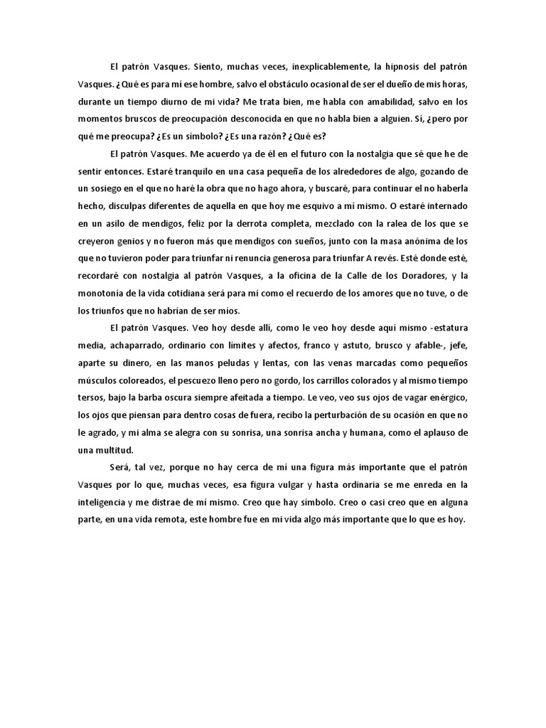 Reflexiones sobre el patrón Vasques | PDF