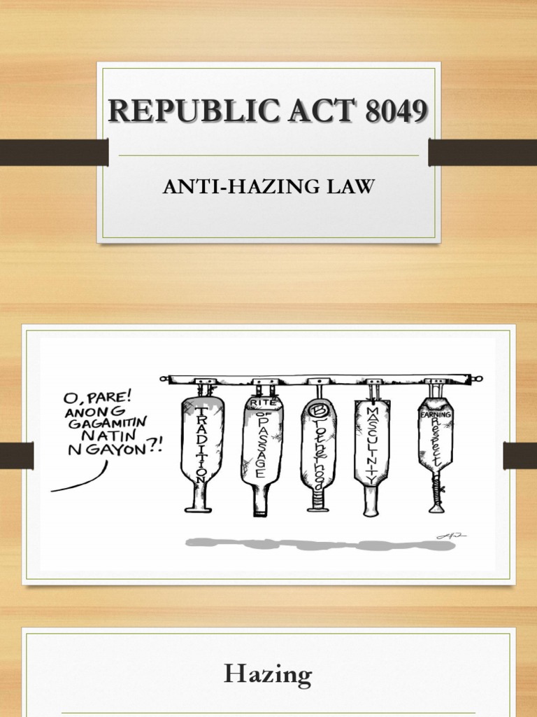 Republic Act 8049: Anti-Hazing Law | Fraternities And Sororities ...