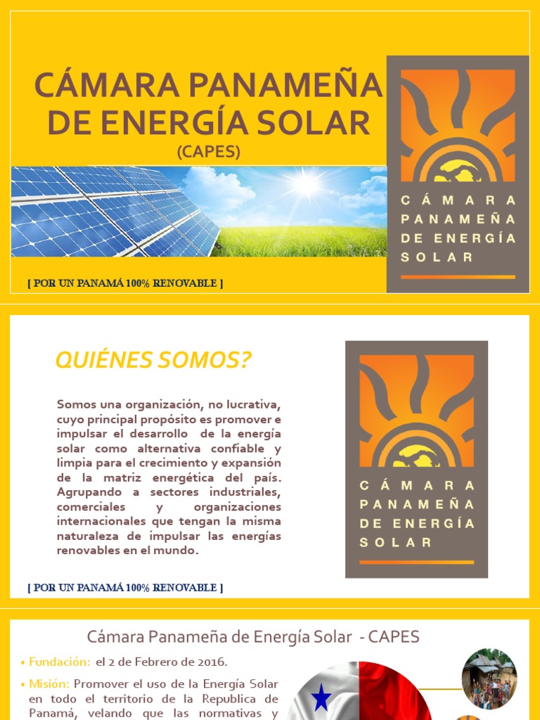 Cámara Panameña de Energía Solar | PDF | Energía solar | Panamá