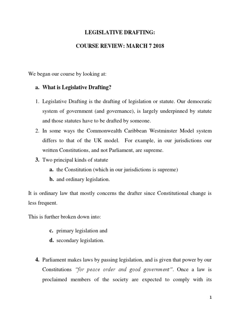 Legislative Drafting Revision | PDF | Plain Meaning Rule | Statutory ...