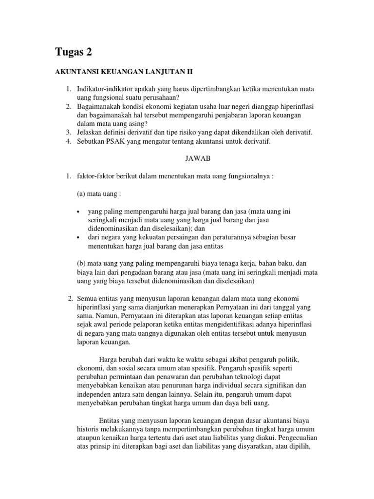 Tugas 2 AKL II | PDF