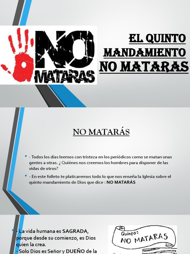 El Quinto Mandamiento | PDF