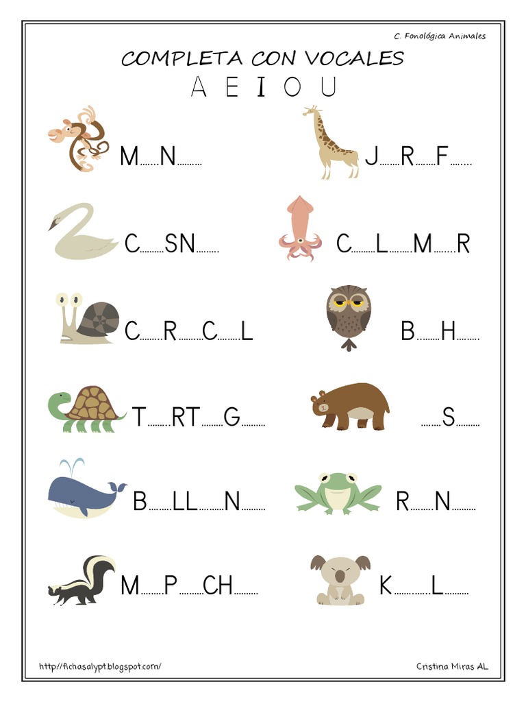 Completa Con Vocales