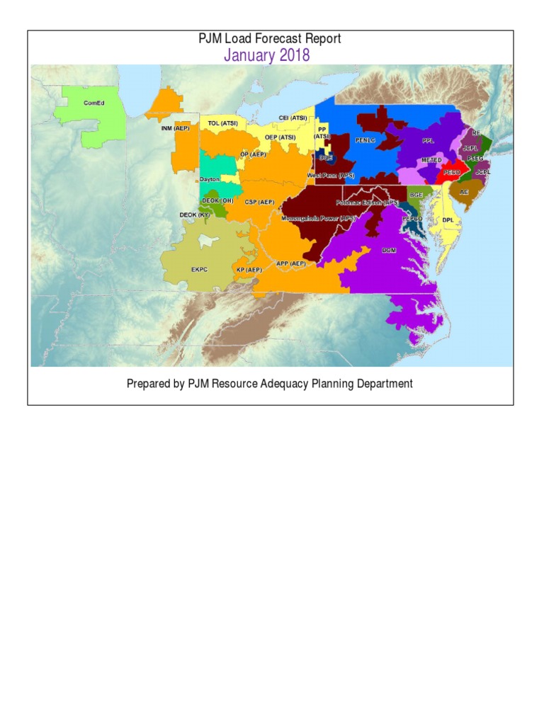 PJM 2018 Load Forecast Report | PDF | Unemployment | Social Science