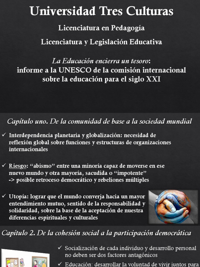 Informe Delors UNESCO | PDF | Educación primaria | Maestros