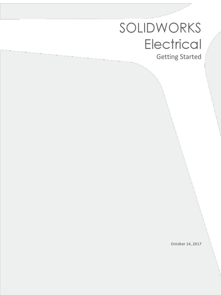 Getting Started with SOLIDWORKS Electrical | PDF | Page Layout | Tab (Gui)