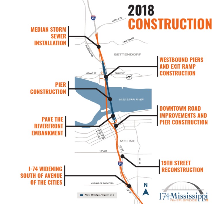 MAP MAP MAP I74 - 2018construction | PDF | Road | Transport