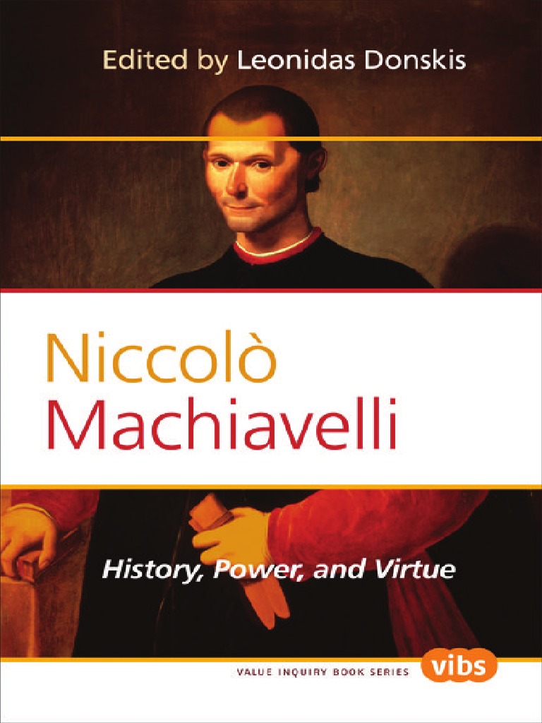 DONSKIS Niccolo Machiavelli. History, Power, and Virtue (KW Politics ...