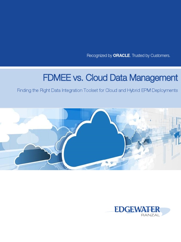 Whitepaper - FDMEE Vs Cloud Data Management | PDF | Cloud Computing | Business Process