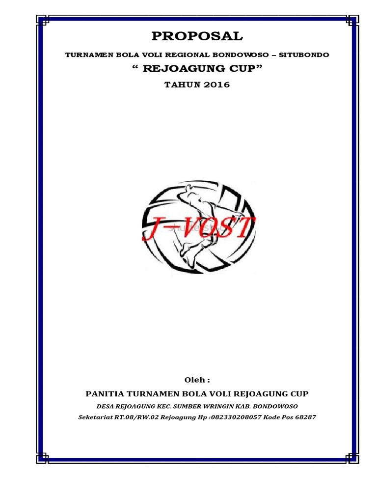 COVER Proposal Ijin Turnamen | PDF