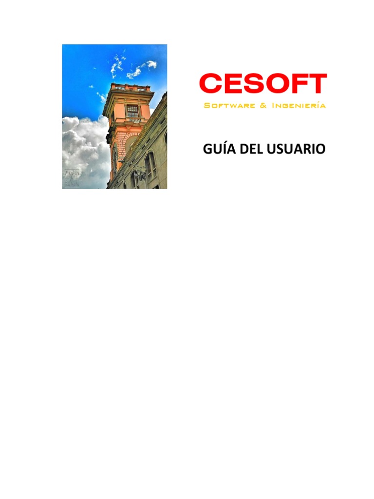 CESOFT - Guía Del Usuario | PDF | Presupuesto | Microsoft Windows