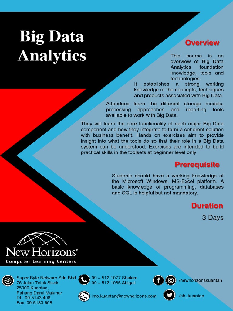 Brochure BigData Analytics | PDF | Big Data | Analytics