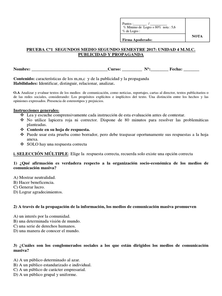 Folleto sobre medios de comunicación | PDF | Medios de comunicación en ...