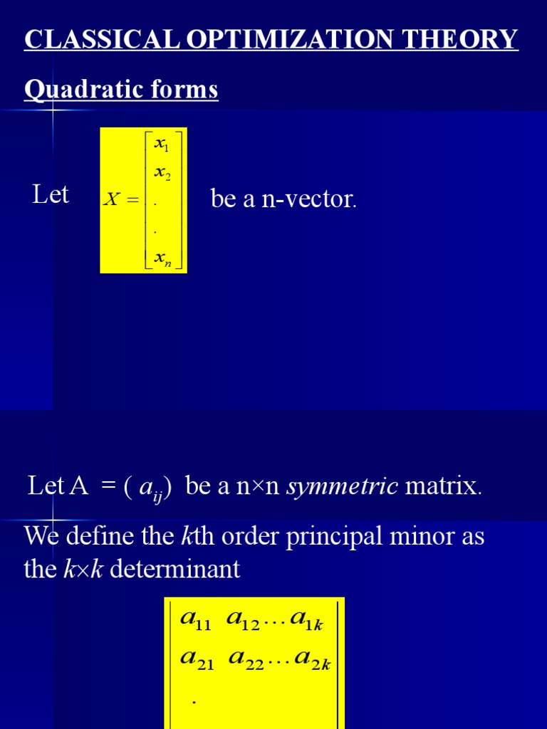 L31 - Non-Linear Programming Problems - Unconstrained Optimization - KKT Conditions | PDF ...
