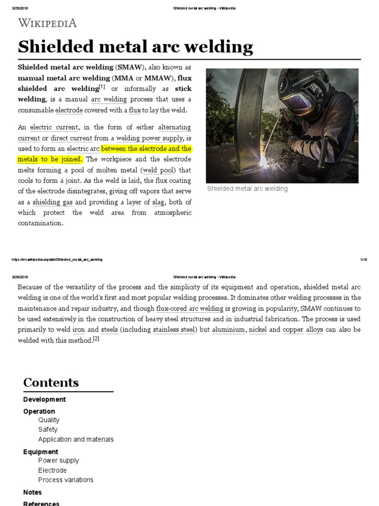 Shielded Metal Arc Welding | PDF | Welding | Construction